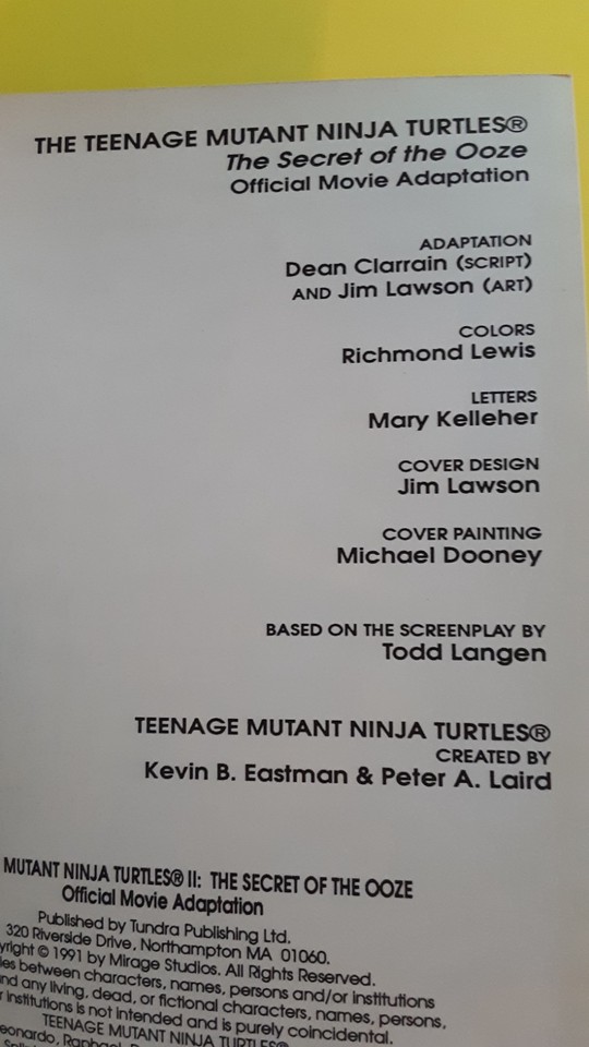Eastman and Laird's Teenage Mutant Ninja Turtles "The Secret of the ...