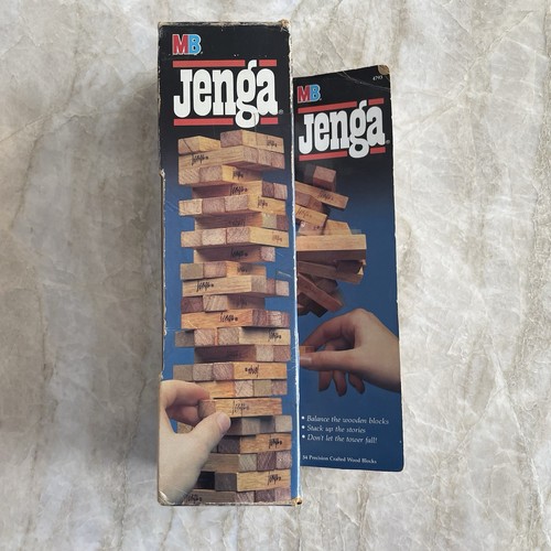 VINTAGE Original JENGA Classic Game 1986/Complete/MB Brand | eBay