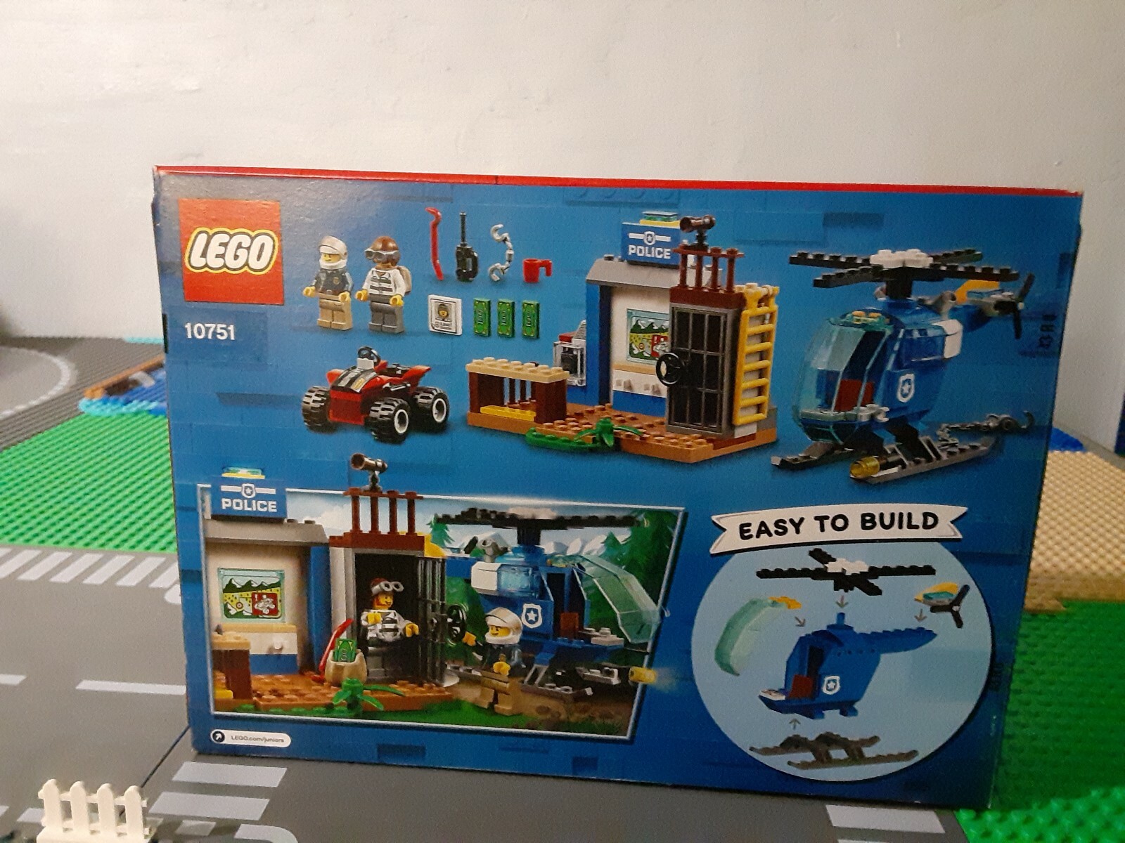 10751 MOUNTAIN POLICE CHASE lego legos set NEW town city juniors ...