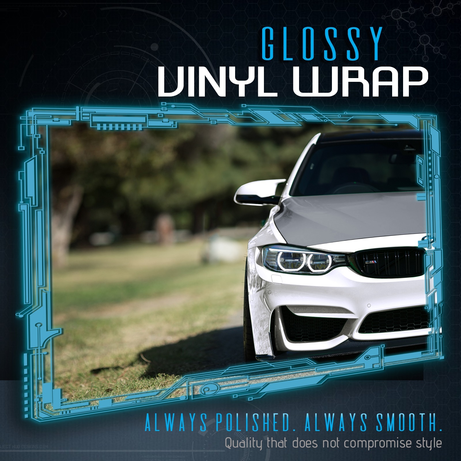 Gloss Silver Glossy Vinyl Wrap Film Decal Bubble Free Air Release - 36 ...