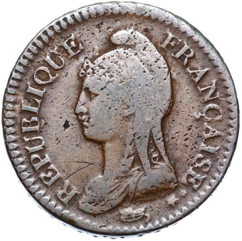 France - First Republic - Coin 10 Centimes 1799 - Un Décime L'AN 8 AA ...