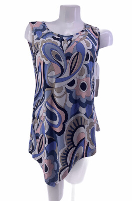 NWT LAST TANGO TANK TOP SHIRT Geometric Stretchy Asymmetrical SMALL | eBay