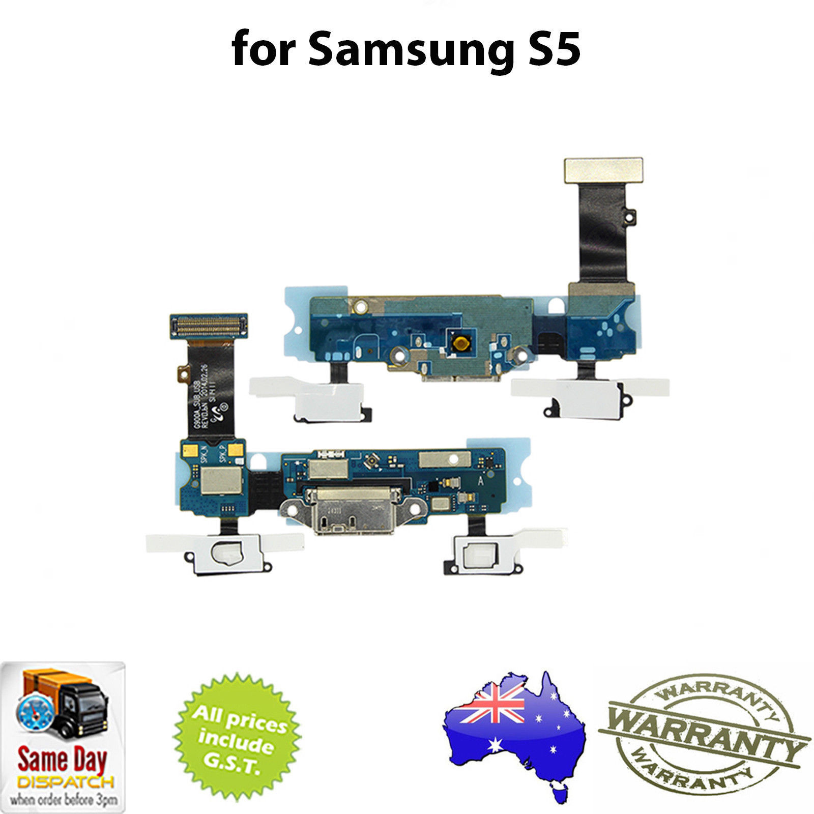 CHARGING PORT FLEX CABLE WITH NAVIGATOR - G900A for Samsung Galaxy S5 ...