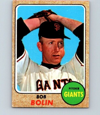 1968 TOPPS BASEBALL #169 BOB BOLIN MID GRADE JG | eBay