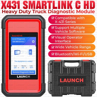Launch X431 SmartLink C 2.0 Heavy duty Truck New Energy Cars adapter Diagnostic | eBay