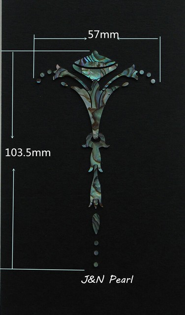 Torch Genuine Paua Abalone Peghead Inlay for Martin Style Guitars 103 ...