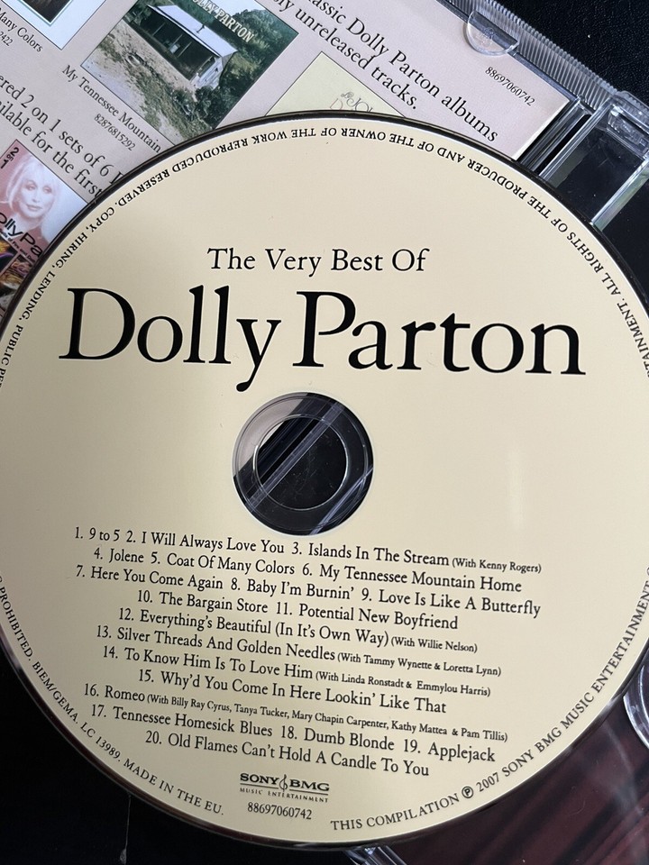 Dolly Parton VERY BEST OF Used 20 Track Greatest Hits Cd Country Pop ...