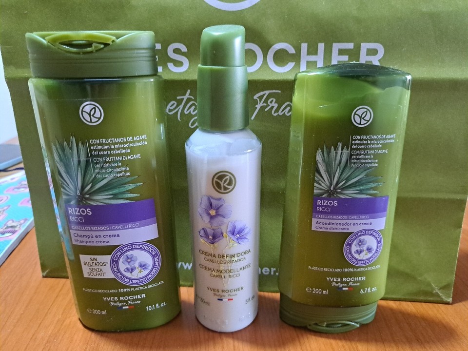 Yves Rocher Shampoo, Balsamo E Fluido Per Capelli Ricci🤩 | eBay
