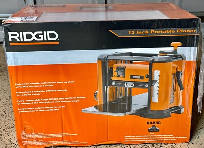 RIDGID Planer 15-Amp Corded 13" adjustable 3-Blade Thickness Planer ...
