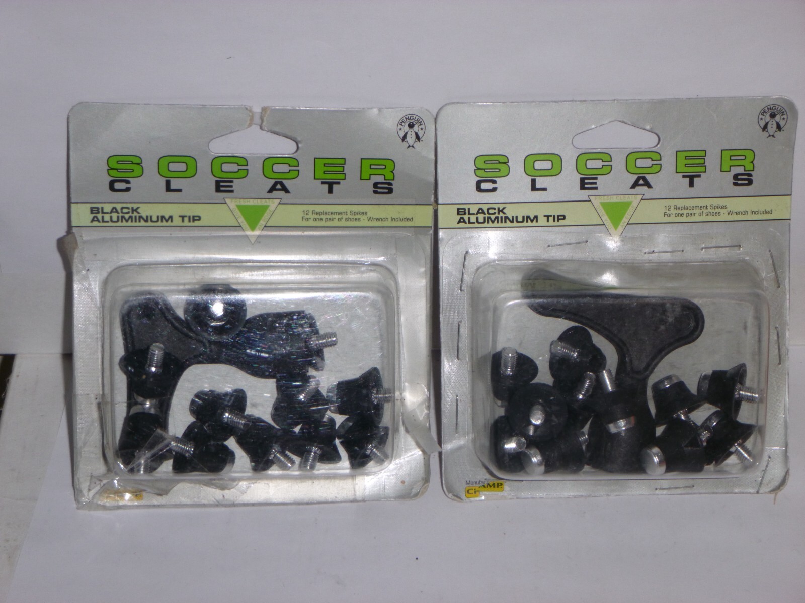 (2 pack) Penguin Soccer Replacement Cleats 12 Black Aluminum Tip (2 ...
