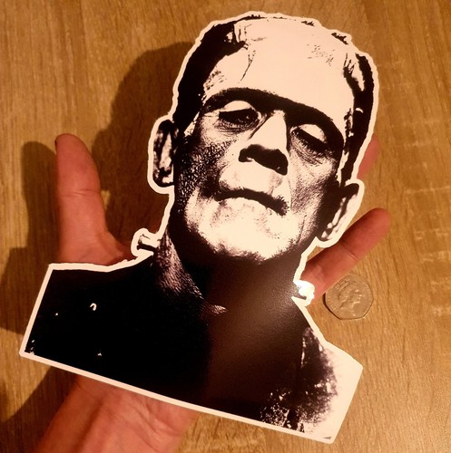 Huge 20cm Frankenstein Vinyl Sticker Decal Halloween Weatherproof ...