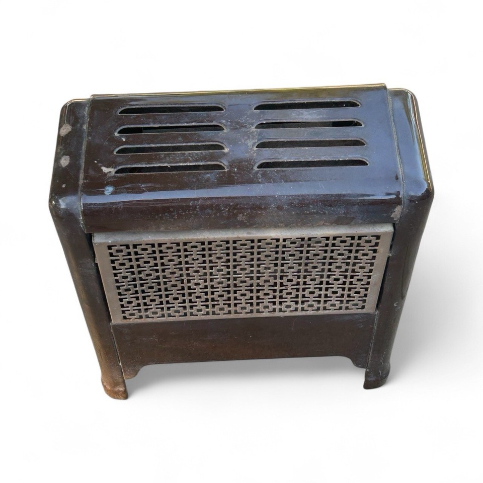 Vintage 1920s - 40s Peerless Floor Space Heater Hearth Fyre Model Art ...
