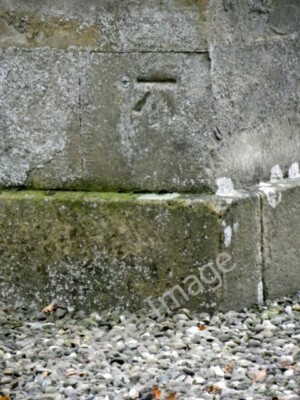 Photo 6x4 Bench Mark, Creich Church Brunton/NO3220 The bench mark is on ...