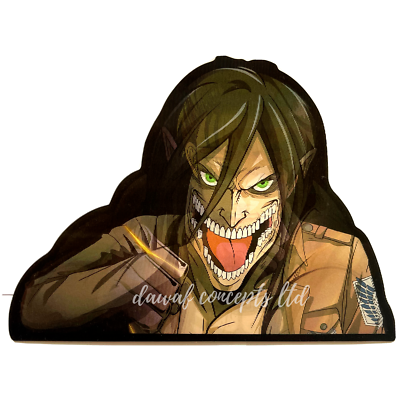 Eren Titan Form Side View Custom Eren Jaeger Art Commission