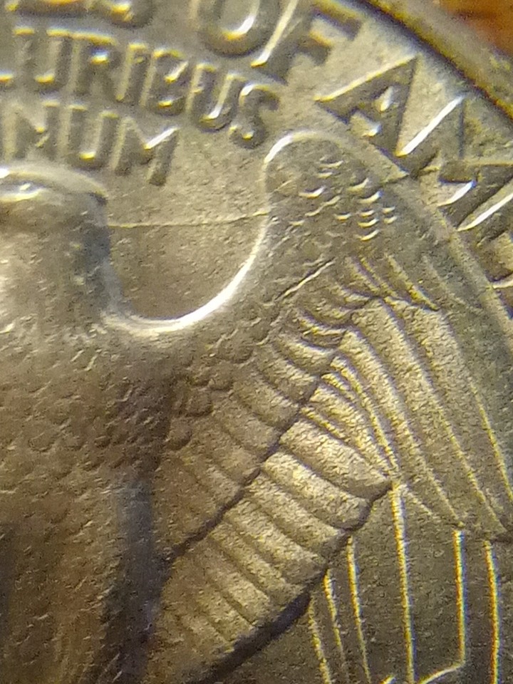 coins paper money errors us 1997p quarter 5 die cracks MS ,BEAUTIFUL ...