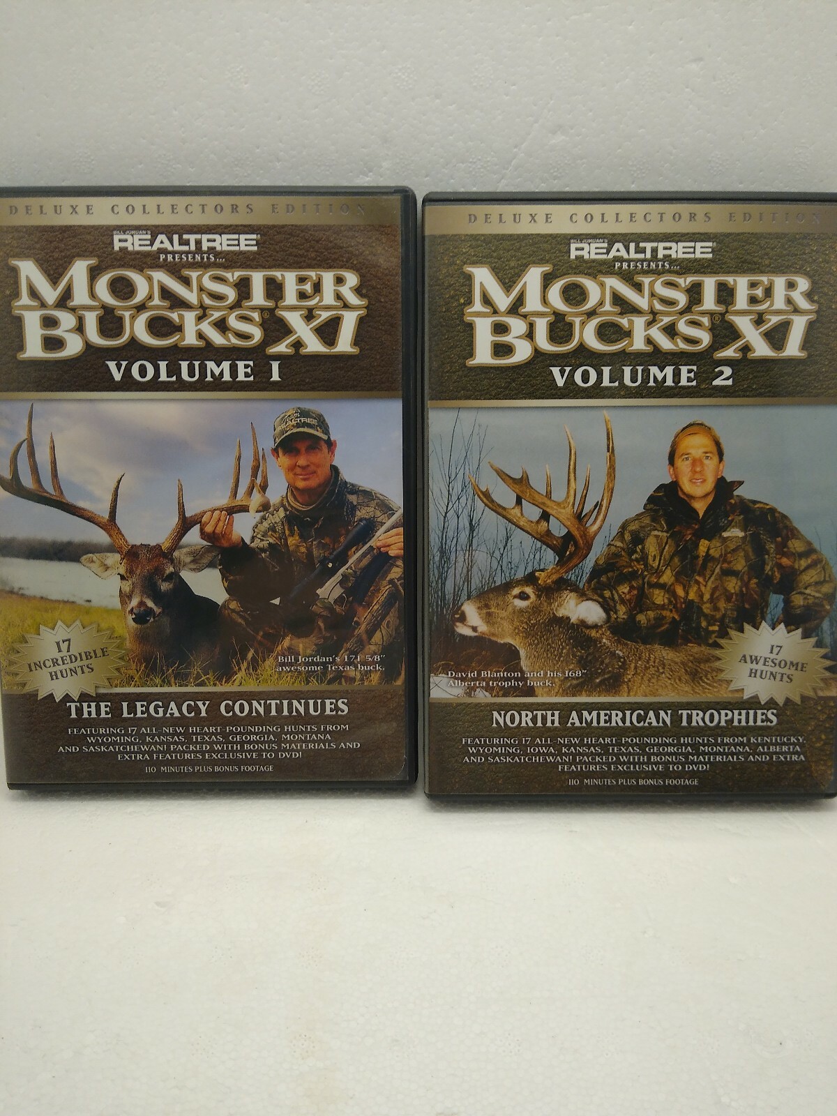 Realtree Monster Bucks XI Volume 1 and Volume 2 DVDs. 17 Hunts on each ...