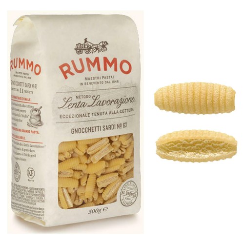 PASTA RUMMO 500 GR GNOCCHETTI SARDI N° 63 PASTIFICIO RUMMO LENTA ...
