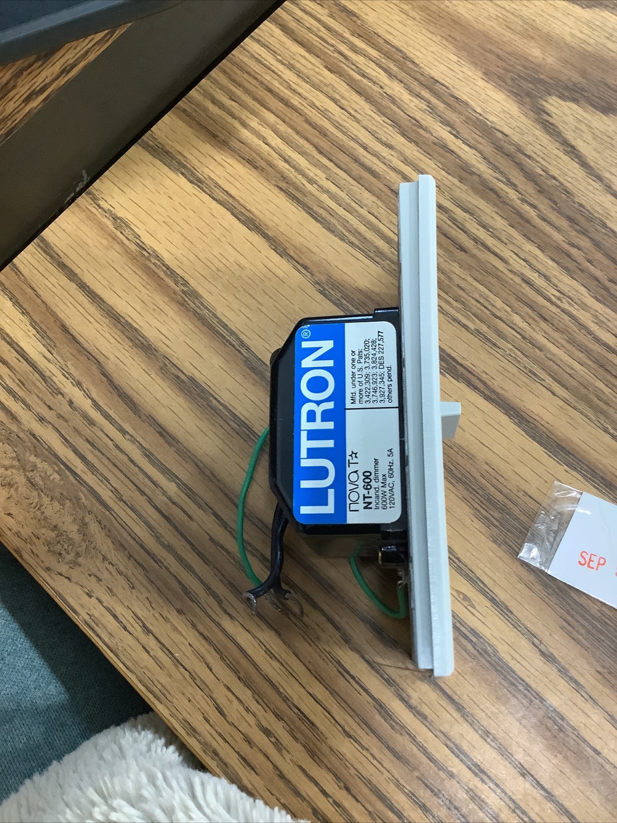 Lutron NT-600 GR Single Pole Slide Dimmer Gray | eBay