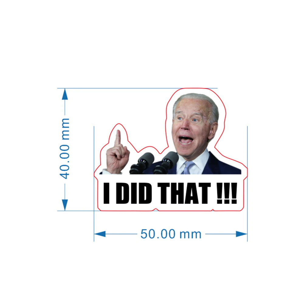 50-100PCS JOE BIDEN I DID THAT! GAS PUMP STATION HUMOR FUNNY STICKERS ...