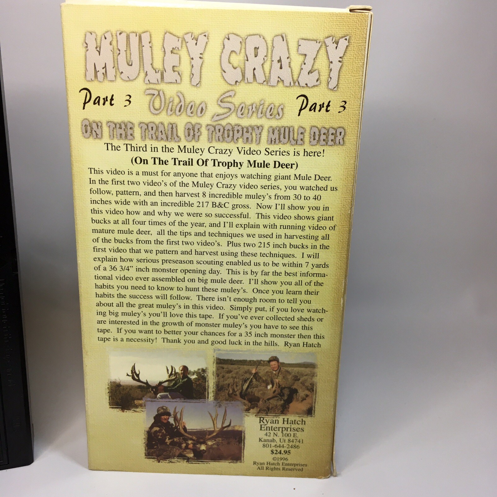 Muley Crazy 3 VHS Mule Deer Hunt Trophy Buck | Grelly USA