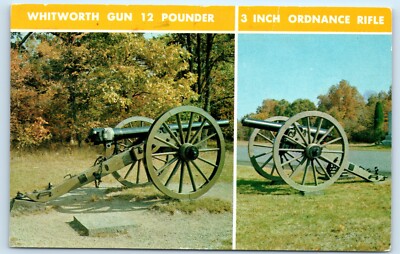 POSTCARD Gettysburg Pennsylvania Whitworth Gun 12 Pounder, 3 Inch ...