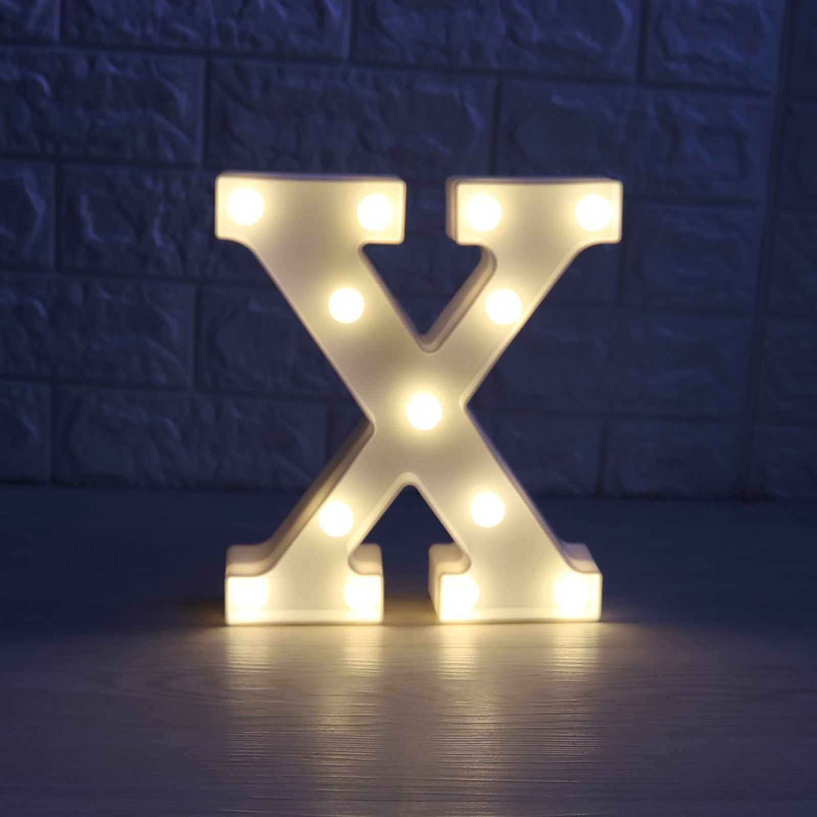 Large LED Light Up Alphabet Letters Plastic Numbers Standing Party ...