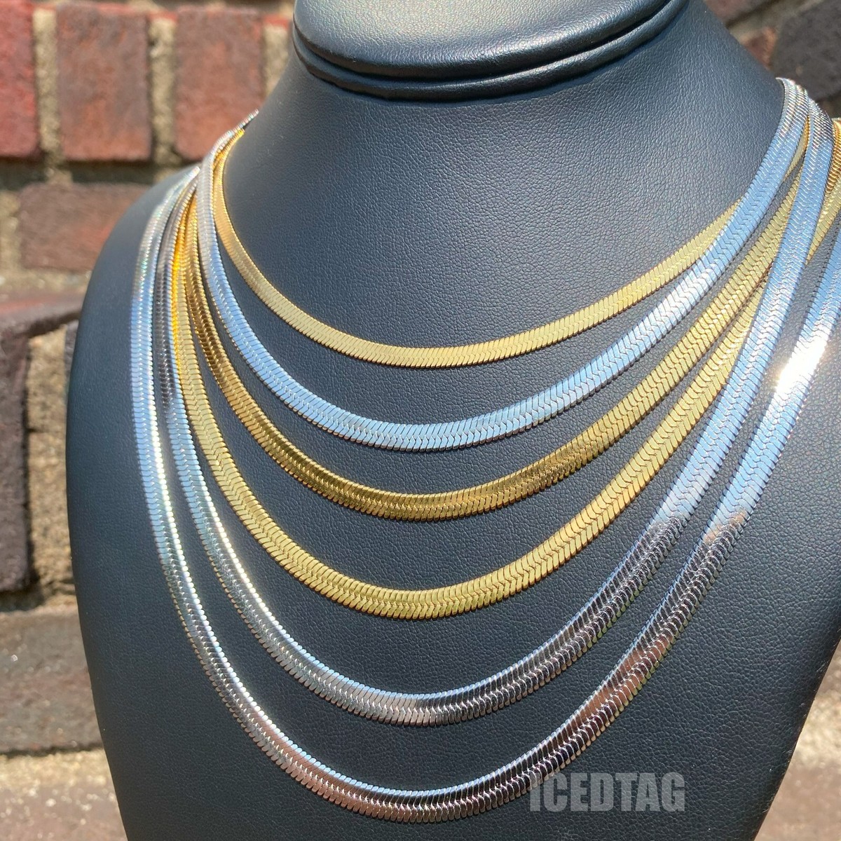 2pac Herringbone Chain TUOKAY 12mm Heavy Huge Fake Gold Rope Chain
