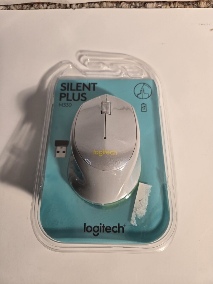 Logitech M330 Silent Plus Brand New Wireless Mouse Gray Yellow # 910 ...
