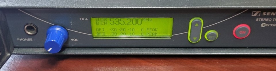 Sennheiser SR350 IEM G2 Dual Pro In Ear Monitor Transmitter A: 518-554 ...