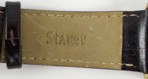 Men Stauer Dashtronic Jump Hour Watch 21 Jewels/Automatic/Gold Tone ...