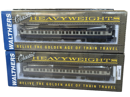 TWO BALTIMORE & OHIO "HEAVYWEIGHT" PULLMAN PAIRED WINDOW COACH HO Scale ...