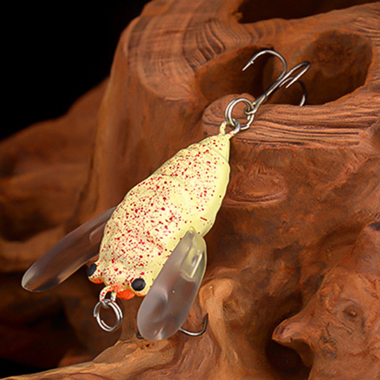 6.5g/5cm Hard Bait Simulation Angling Sea Freshwater Cicada Bait Bright ...