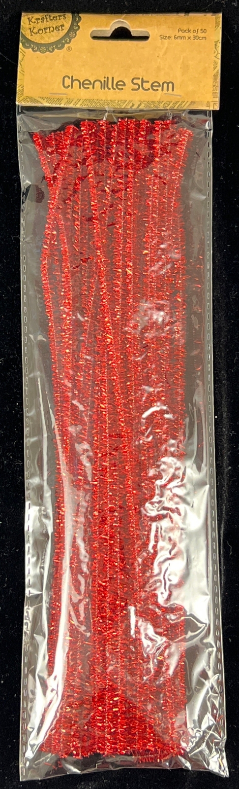Metallic Pipe Cleaners - Red - Pack of 50 | eBay Australia