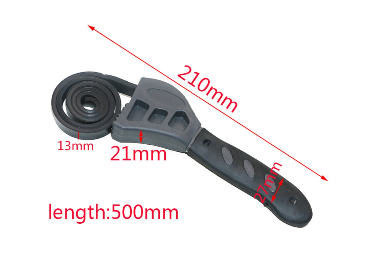 Effective Strap Wrench Adjustable Rubber Pipe Grip Car Oil Water Filter ...