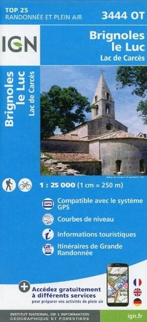 Brignoles / Le Luc 1 : 25 000 (2015, Sheet Map) for sale online | eBay