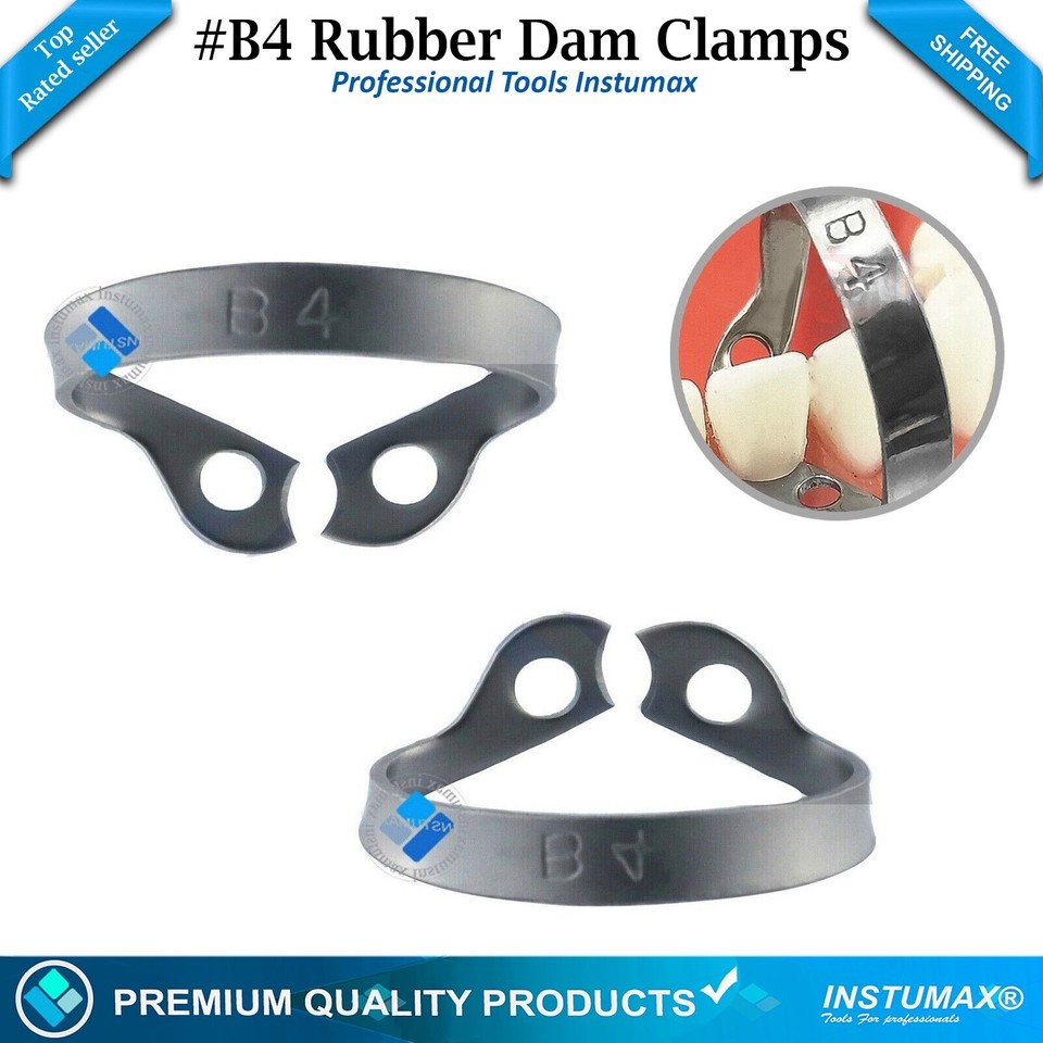 Dental Rubber Dam Clamps B4 Anterior Molar Clamp Endodontic Surgical ...