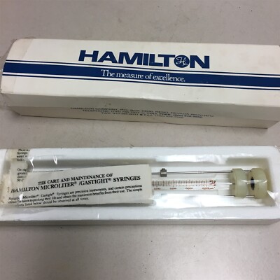 New Hamilton MODEL 80407 702 NWG Syringe 25 µL Cemented NDL 22s Q6 | eBay