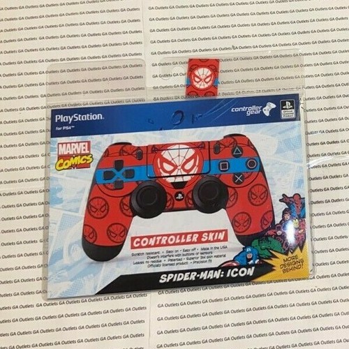Marvel Comics PS4 Controller Skin Spider Man Icon Controller Gear Skin ...