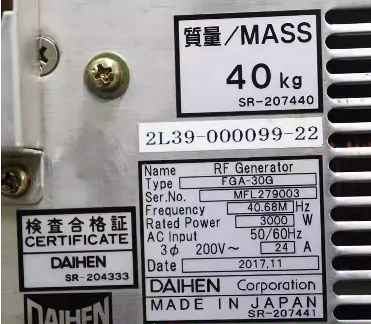 1pc 100% test FGA-30G TEL 2L39-000099-22 (by DHL or Fedex 90days ...