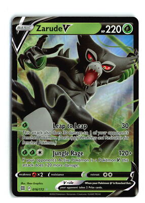 ZARUDE V 016/172 BRILLANT STARS POKEMON TCG NM | eBay