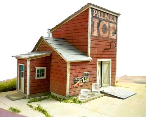 HO SCALE FOS SCALE MODELS KIT~PALMER ICE HOUSE~NEW COMPLETE~BUILDING ...