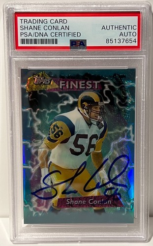 SHANE CONLAN Signed Auto 1995 Topps Finest REFRACTOR Los Angeles Rams ...