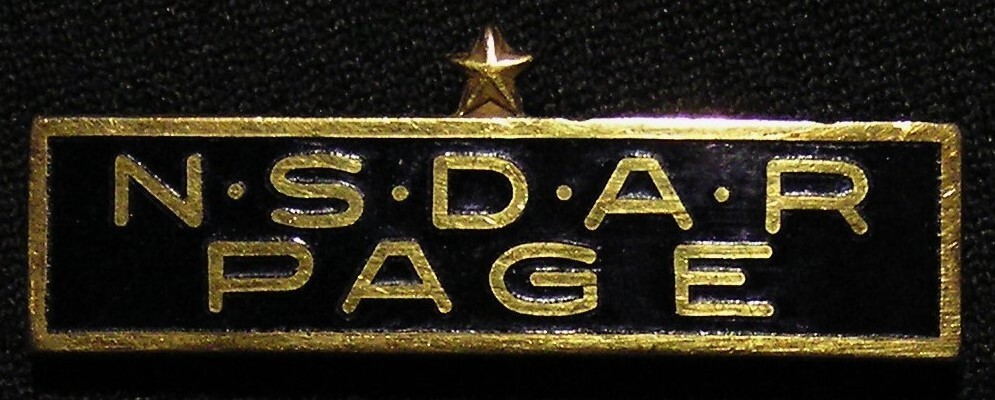 VTG NSDAR DAR DAUGHTERS OF THE AMERICAN REVOLUTION PAGE PIN - CALDWELL ...