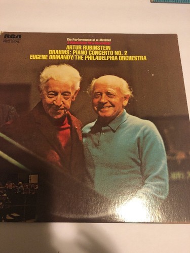 Artur Rubinstein Philadelphia Orchestra Eugene Ormandy Brahms Piano Concerto LP | eBay