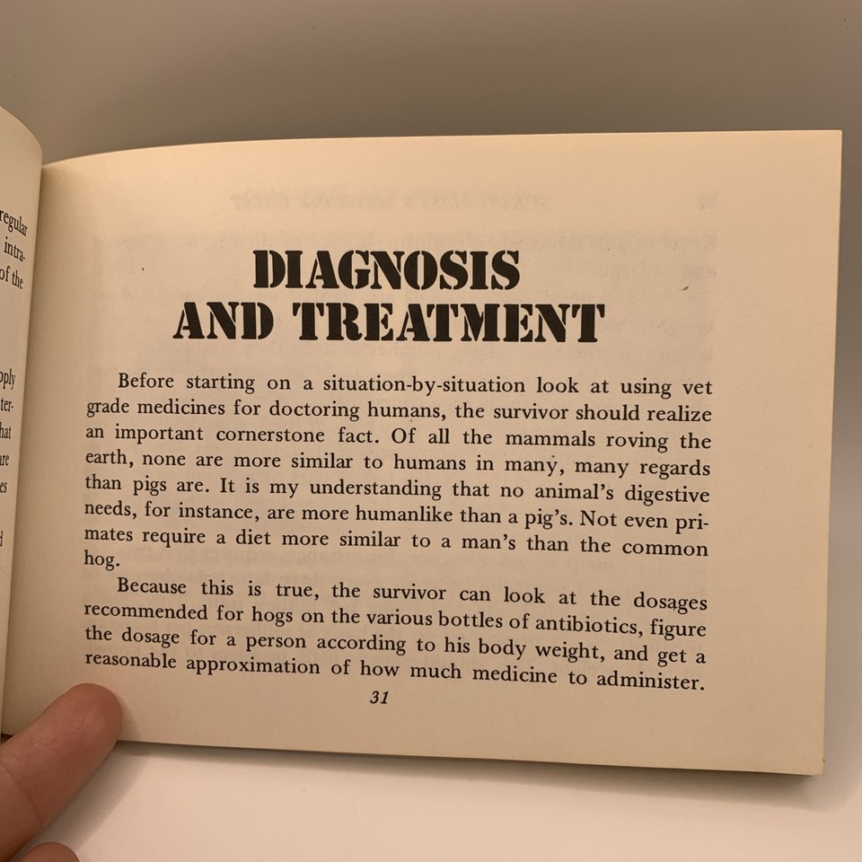 Survivalist's Medicine Chest by Ragnar Benson (Paperback, 1982) Paladin ...