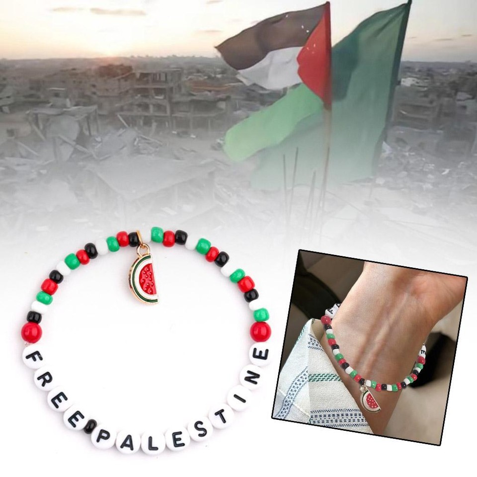 Palestinian Watermelon Bracelet Palestinian Wristband Patriot Gift Z0Z1 ...