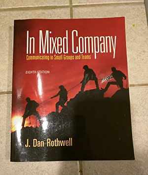 In Mixed Company: Communicating in Small - Paperback, by Rothwell J ...