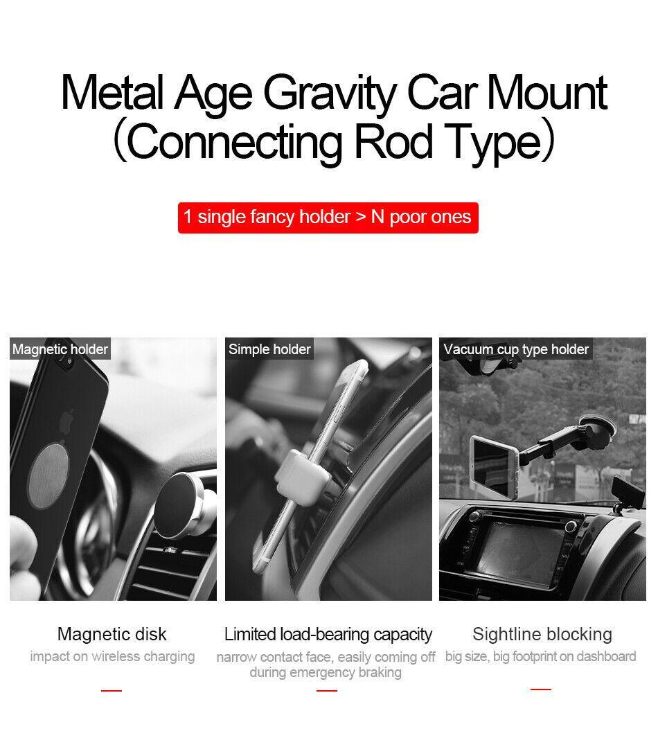 New Car Metal Gravity Dashboard Mount Cradle Holder Bracket For Mobile ...