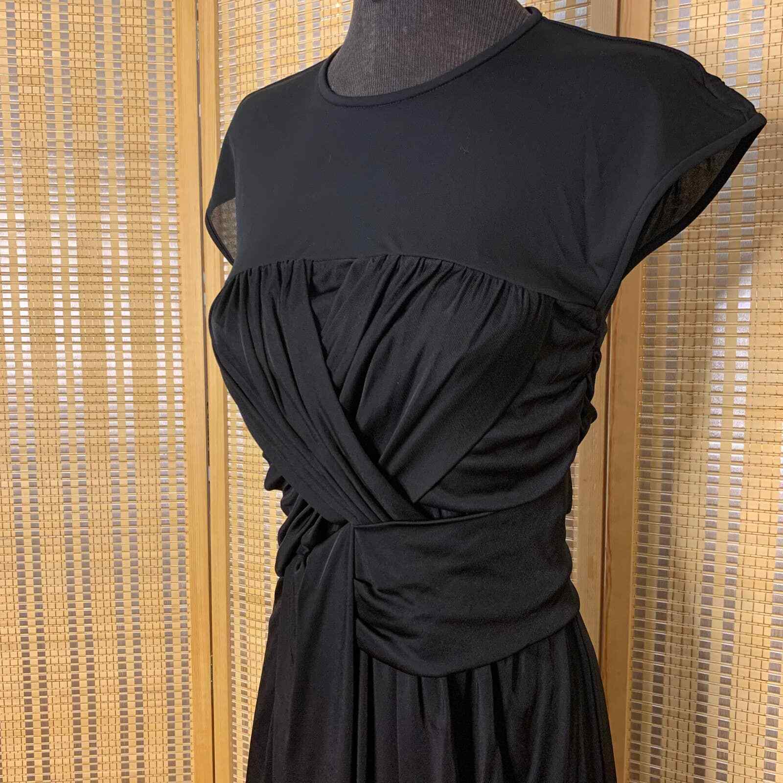 BOSS by Hugo Boss Black Sheer Panel Cocktail Dress, S… - Gem