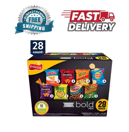 Frito Lay Snacks Bold Mix Variety Pack 27.5 oz, 28 Count New | eBay